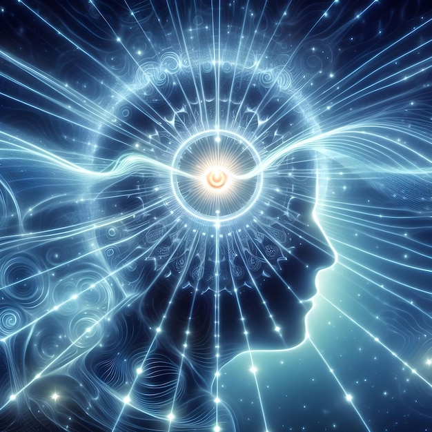 Premium AI Image | Meditation activates chakra Third Eye Activation Premium AI Image | Meditation activates chakra Third Eye Activation