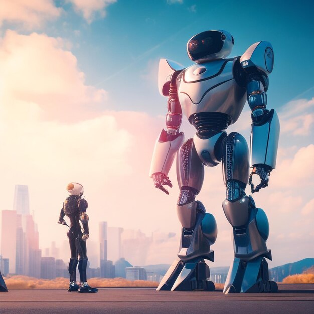 Premium AI Image | Mega robot generative ai Premium AI Image | Mega robot generative ai