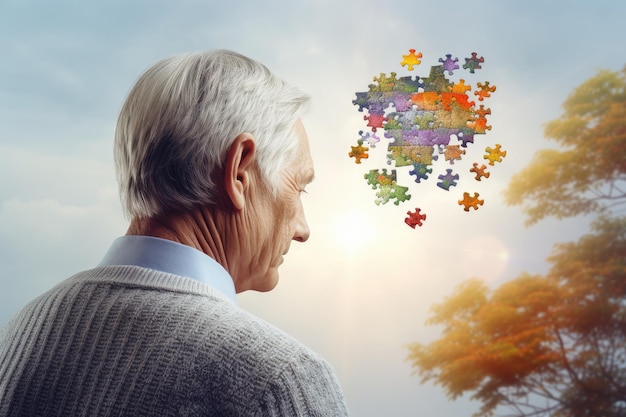 Premium AI Image | Memory loss due to dementia Premium AI Image | Memory loss due to dementia
