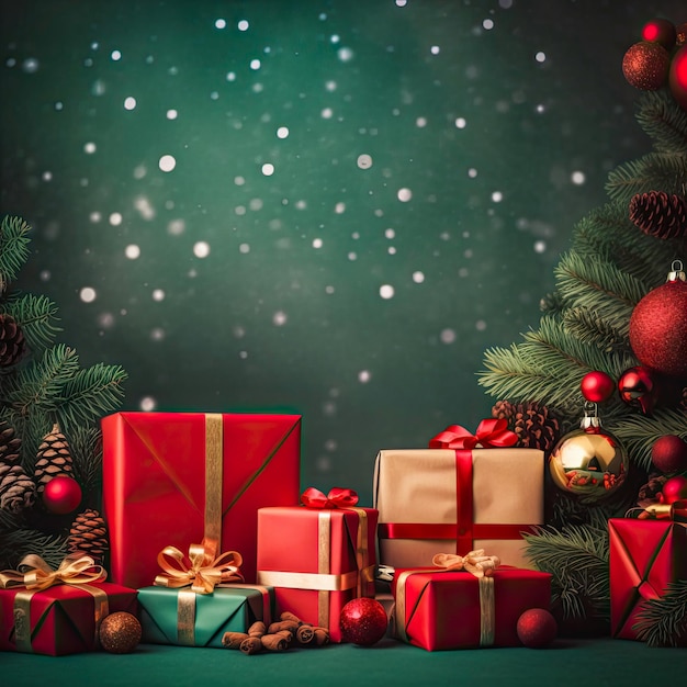 Premium AI Image | merry christmas background Premium AI Image | merry christmas background