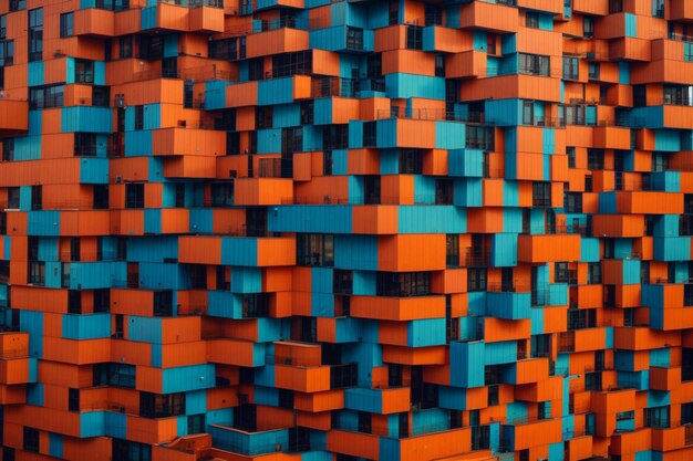 Premium Ai Image A Mesmerizing Backdrop Of Interlocking Shapes And