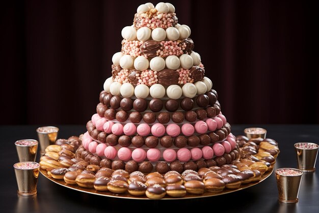 Premium Photo | Mesmerizing Donut Cake Displays to Make Your Event ... Premium Photo | Mesmerizing Donut Cake Displays to Make Your Event ...