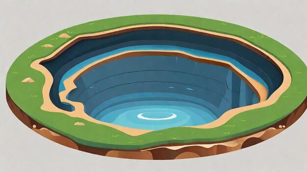 Premium AI Image | Mesmerizing Sinkhole Formation Premium AI Image | Mesmerizing Sinkhole Formation