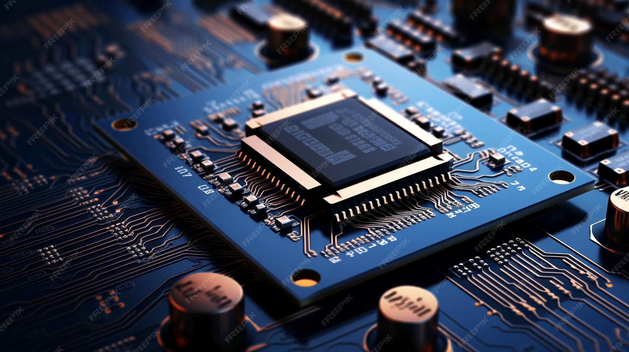 Premium Ai Image Microchip Manual Connecting To Microcontroller Top View On Engeneer Hands