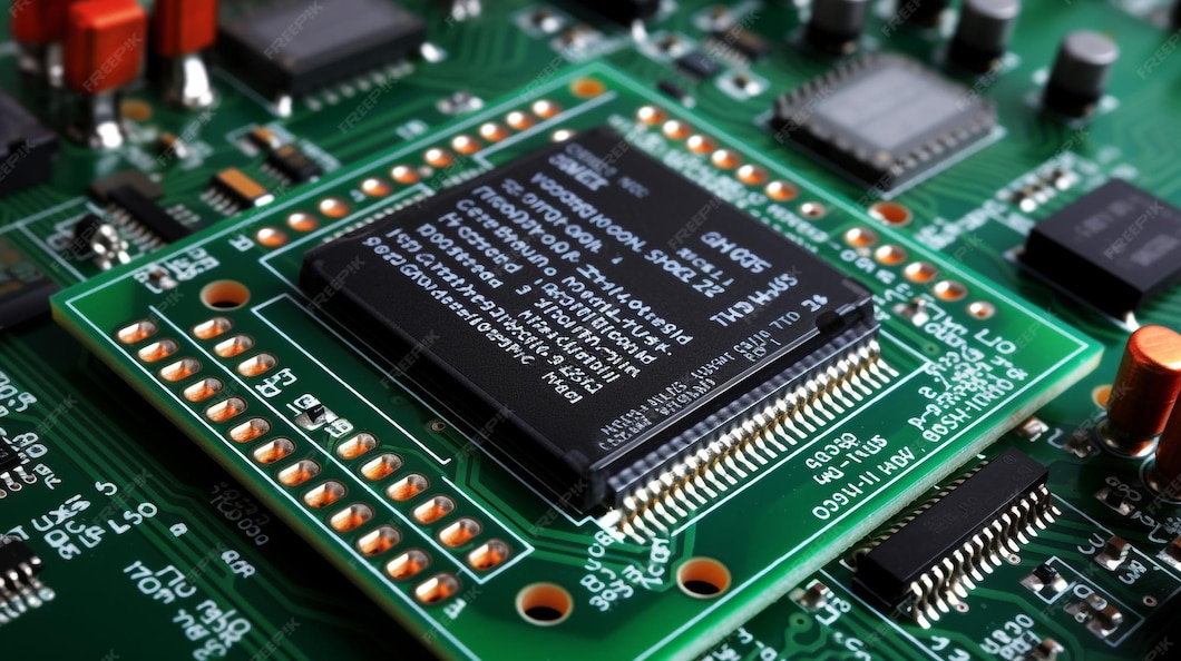 Premium AI Image | Microchip manual connecting to microcontroller Top ...