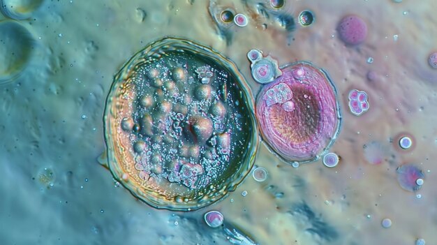 A micrograph of a single embryonic stem cell with a mutated gene ... A micrograph of a single embryonic stem cell with a mutated gene ...