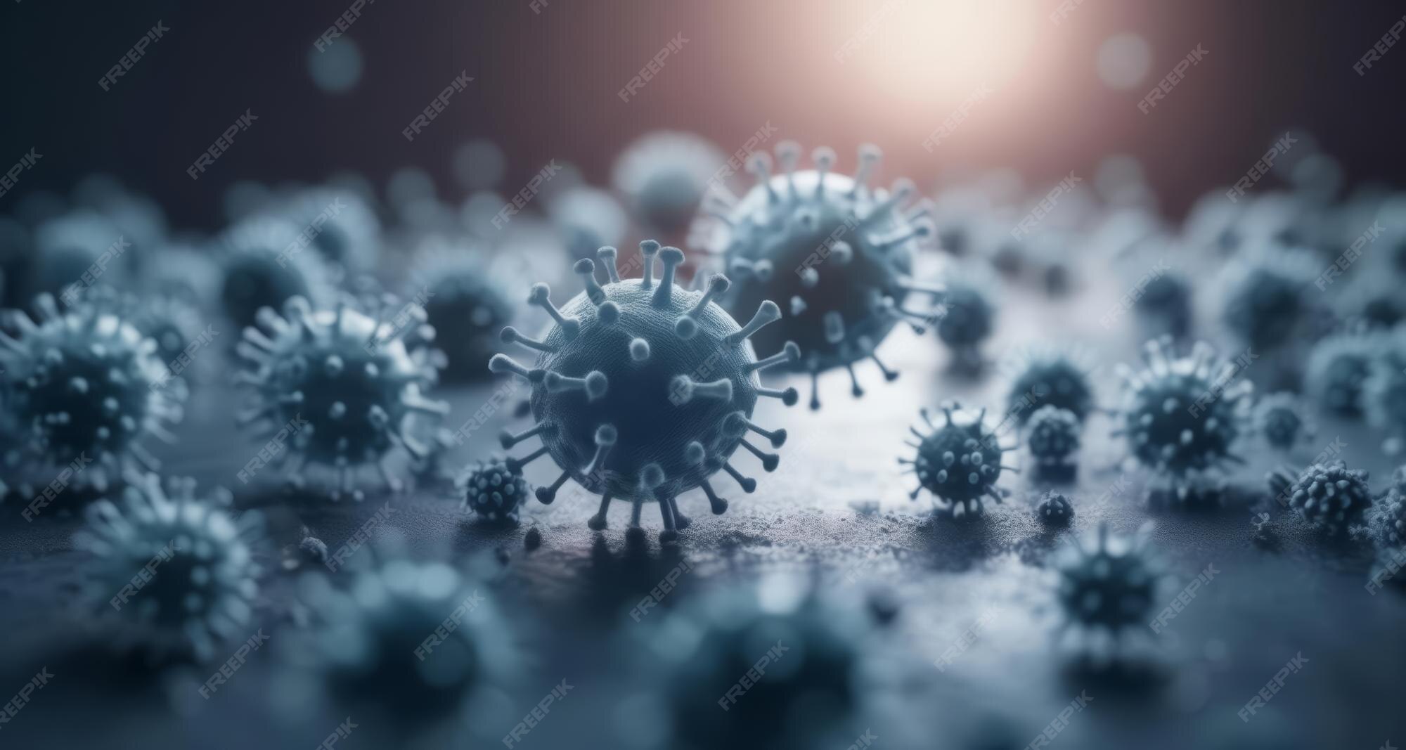 Premium Photo | Microscopic battle Viruses in a digital microscopic view Premium Photo | Microscopic battle Viruses in a digital microscopic view