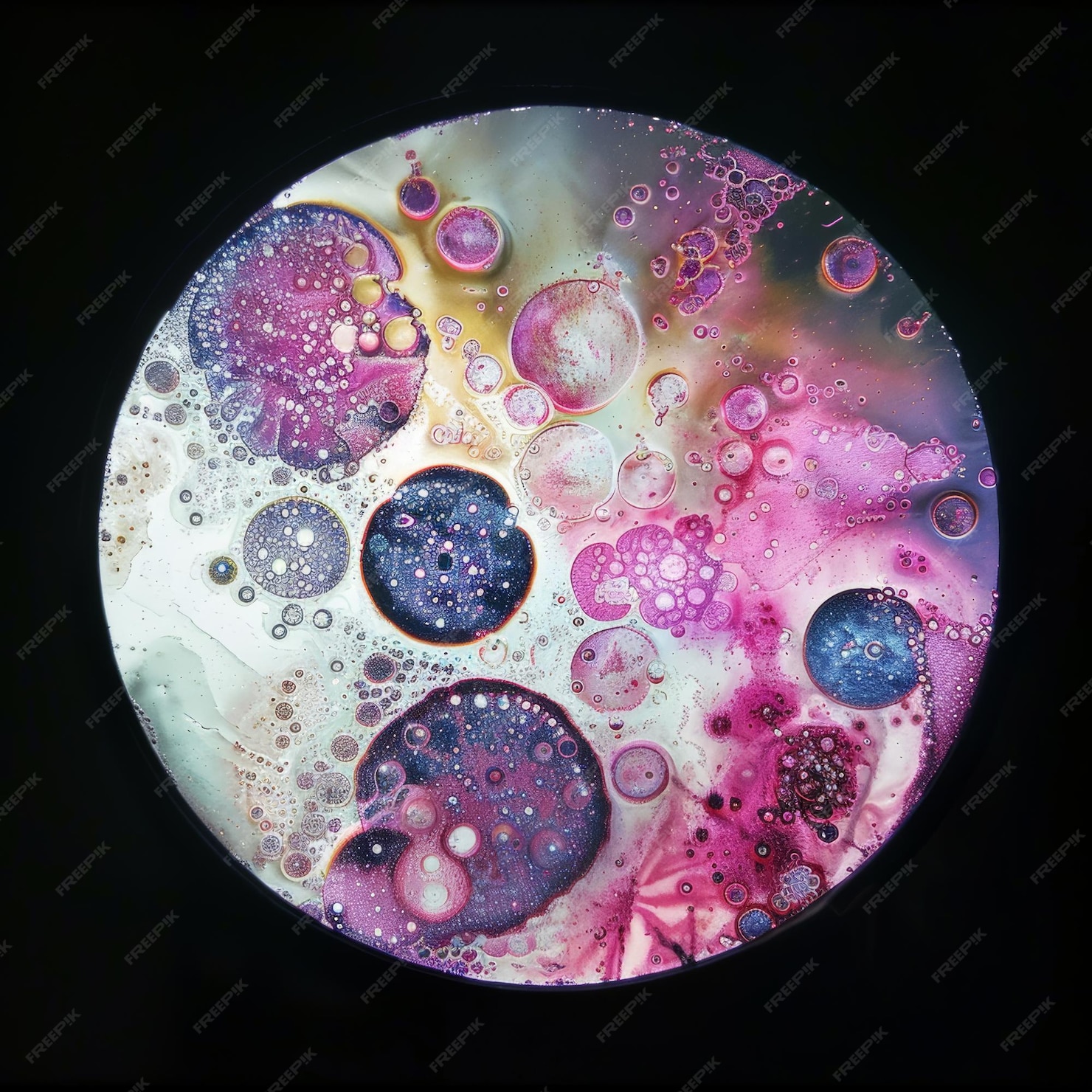 Premium Photo | Microscopic view of Bacteria and yeast cells in ... Premium Photo | Microscopic view of Bacteria and yeast cells in ...