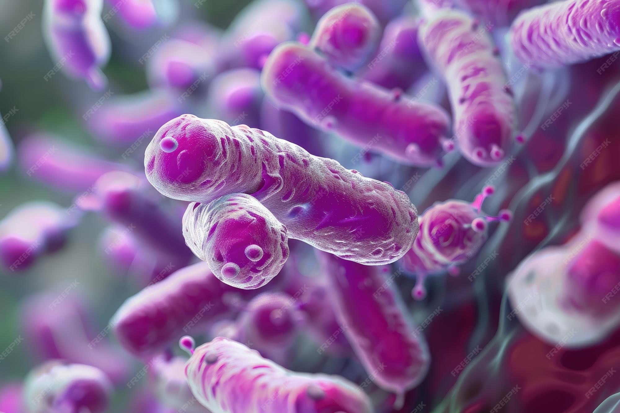 Premium Photo Microscopic View Of Gram Stain Showing Rod Shape Escherichia Coli Or E Coli Bacteria
