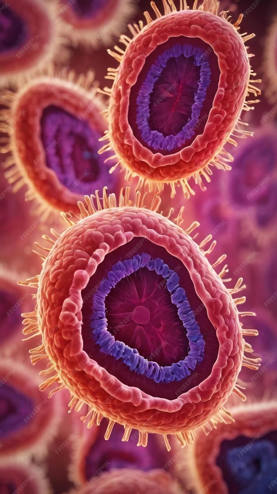 Premium Photo Microscopic View Of Gram Stain Showing Rod Shape Escherichia Coli Or E Coli Bacteria