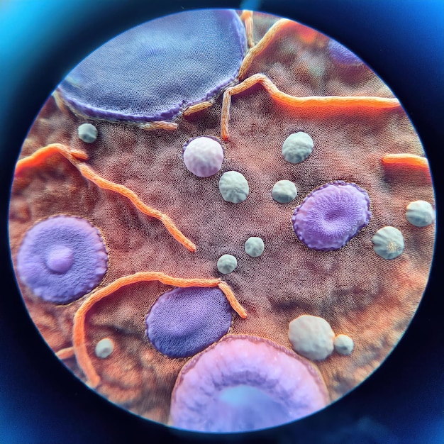 Microscopic World A Glimpse into the Intricate Beauty of Life | Premium ... Microscopic World A Glimpse into the Intricate Beauty of Life | Premium ...