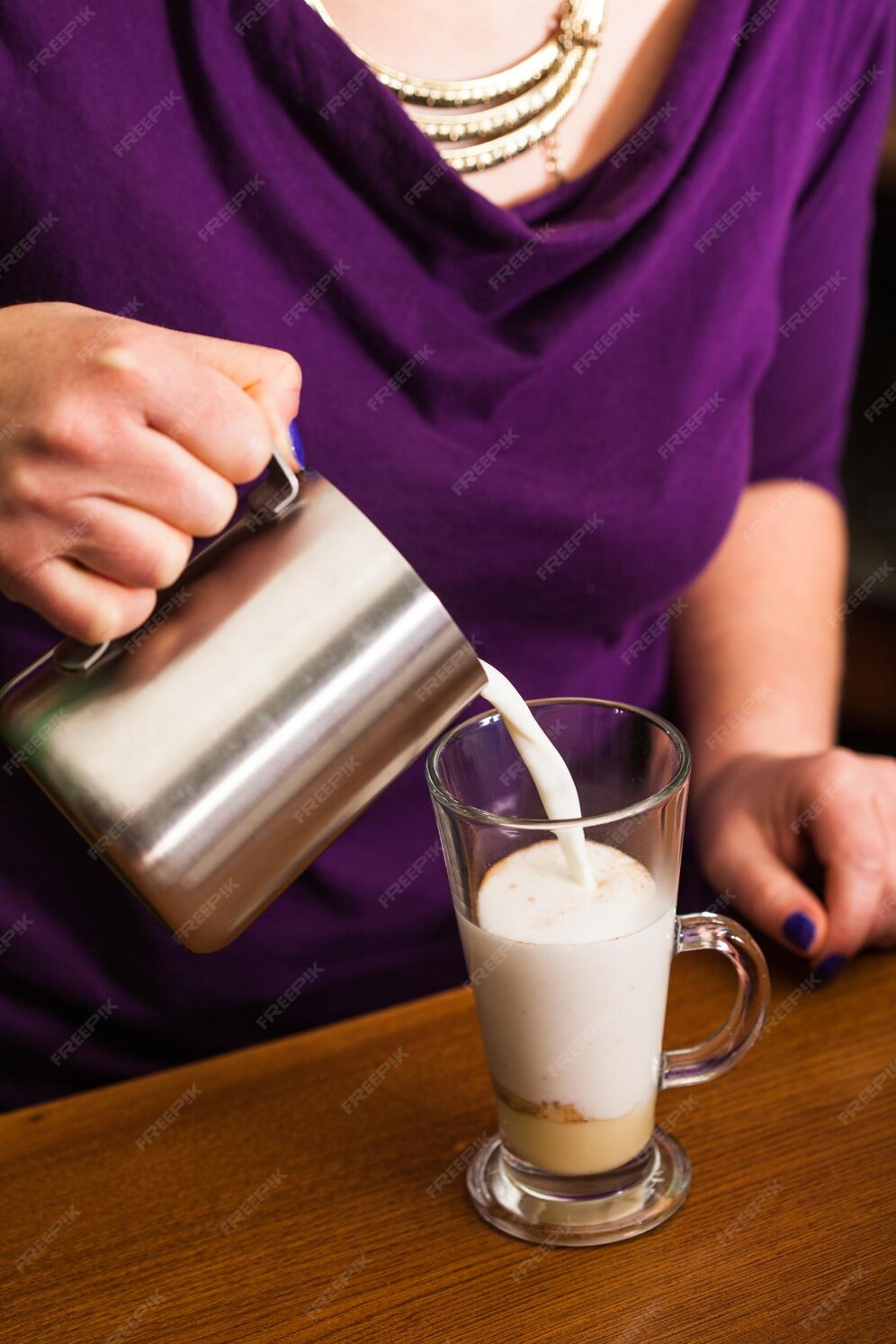 Premium Photo Midsection Of Woman Pouring Drink In Glass