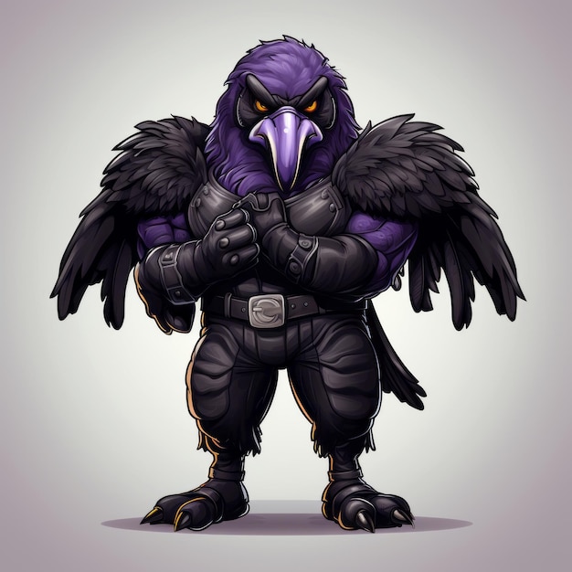 Premium AI Image | The Mighty Raven A Powerful and Fierce Mascot for ... Premium AI Image | The Mighty Raven A Powerful and Fierce Mascot for ...