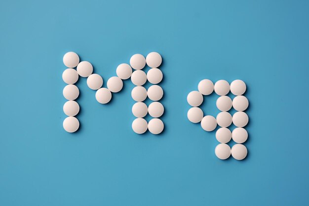 Premium Photo The Mineral Magnesium In Tablets Magnesium Deficiency In The Body