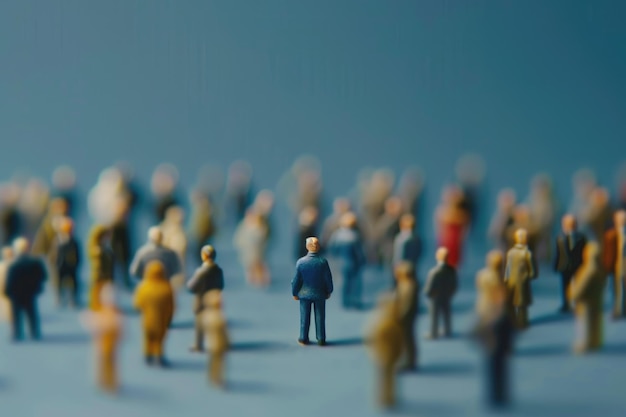 Premium Photo | Miniature people of business man making decision Premium Photo | Miniature people of business man making decision