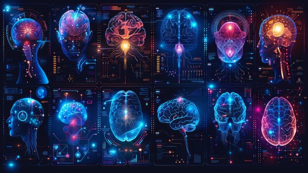 Premium Photo Minimal Modern Infographic Concept Using Machine Learning Banner Web Icons Ai