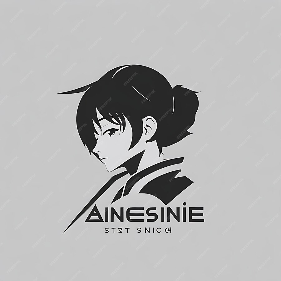 Premium AI Image | Minimalist Anime Streaming Logo Premium AI Image | Minimalist Anime Streaming Logo