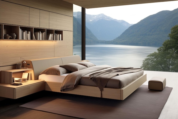 Minimalist bedroom storage store