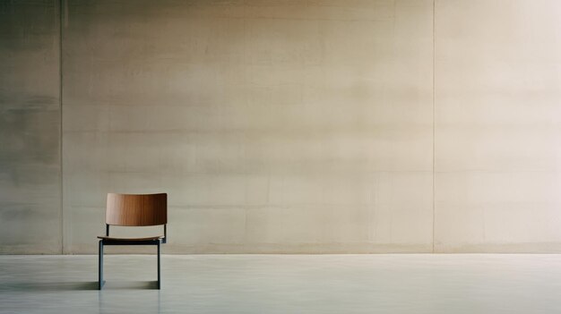 Premium Photo | Minimalist Chair In Empty Brutalist Environment Premium Photo | Minimalist Chair In Empty Brutalist Environment