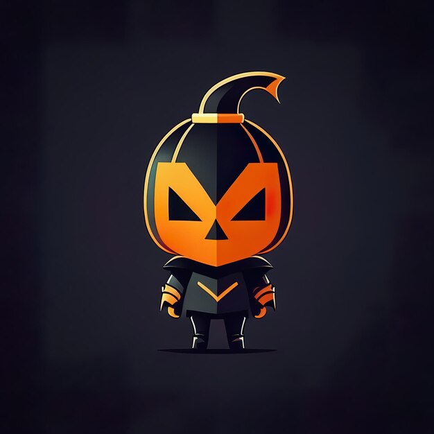 Premium AI Image | Minimalist halloween character Generative AI Premium AI Image | Minimalist halloween character Generative AI