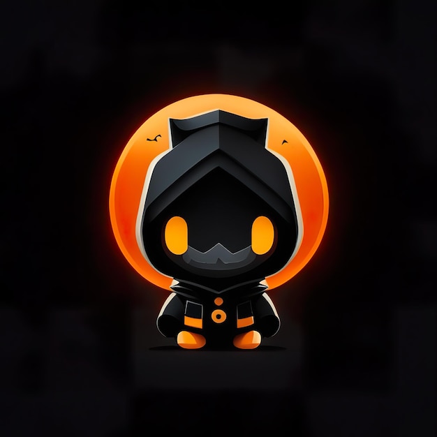 Premium AI Image | Minimalist halloween character Generative AI Premium AI Image | Minimalist halloween character Generative AI