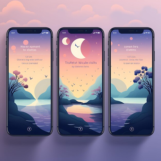 Premium AI Image | Mobile App Design of Health and Wellness Meditation ... Premium AI Image | Mobile App Design of Health and Wellness Meditation ...