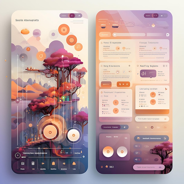 Premium Ai Image Mobile App Layout Design Of Coding Education Block