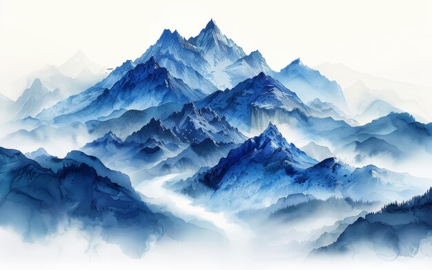 Premium Photo | Modern abstract watercolor landscape painting wallpaper ... Premium Photo | Modern abstract watercolor landscape painting wallpaper ...