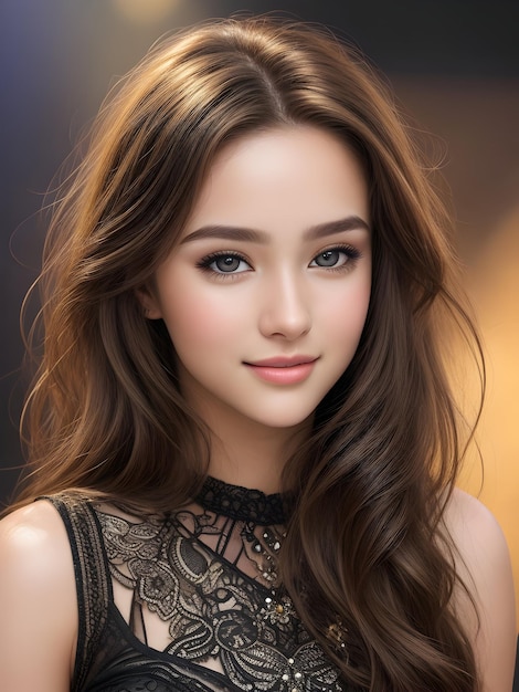 Premium Photo | A modern beautiful photorealistic real face girl ai ... Premium Photo | A modern beautiful photorealistic real face girl ai ...