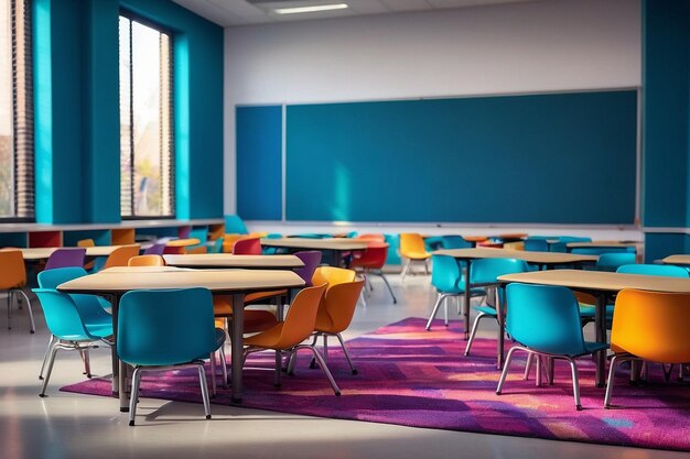 Modern classroom with flexible seating arrangements | Premium AI ... Modern classroom with flexible seating arrangements | Premium AI ...