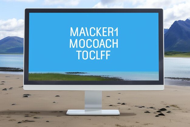 Premium Photo | Modern Computer Display Mockup screen mockup Premium Photo | Modern Computer Display Mockup screen mockup