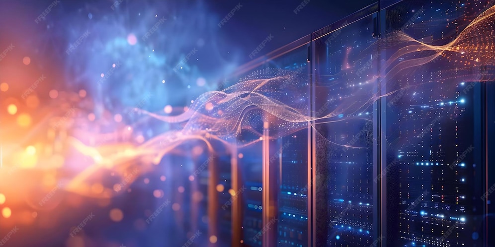 Premium Photo | Modern data center with servers cloud network databases and AI capabilities ...