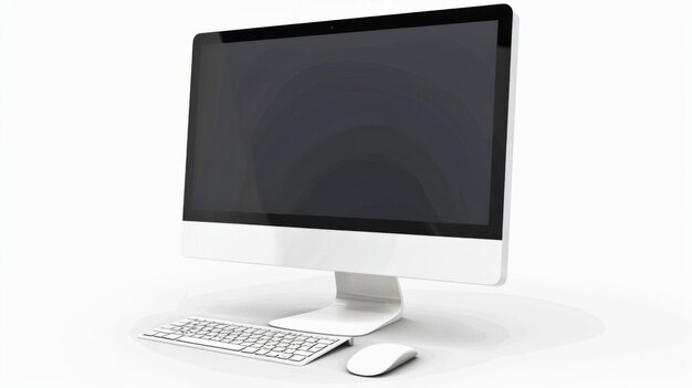 Modern desktop computer with sleek design Perfect for office work programming graphic design or ...