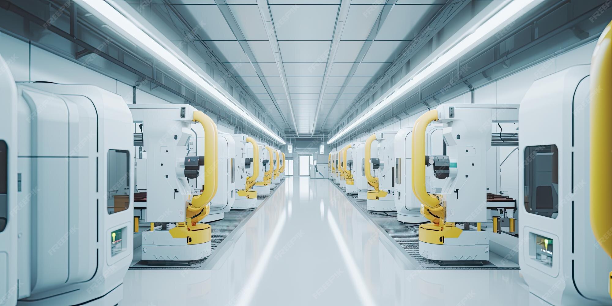 Premium AI Image | Modern factory robotic autonomous production line ... Premium AI Image | Modern factory robotic autonomous production line ...