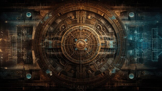 Premium AI Image | A modern interpretation of runic symbols Premium AI Image | A modern interpretation of runic symbols