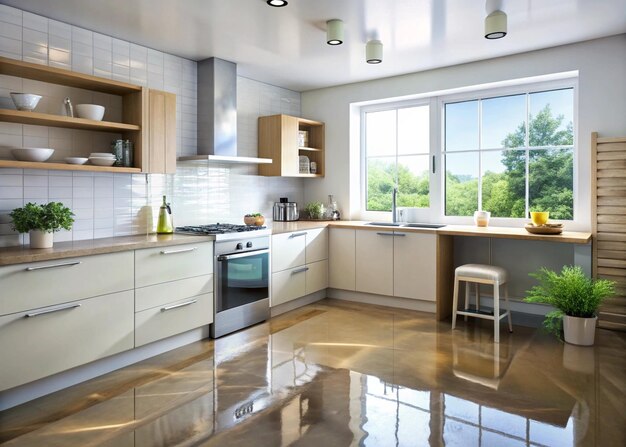 Modern kitchen interiors featuring sleek designs natural light wood ... Modern kitchen interiors featuring sleek designs natural light wood ...