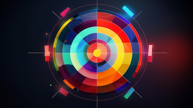 Premium AI Image | modern polygonal target with three arrows with ... Premium AI Image | modern polygonal target with three arrows with ...
