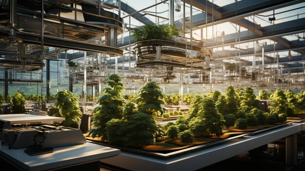Premium AI Image | Modern smart farm Generative Ai Premium AI Image | Modern smart farm Generative Ai