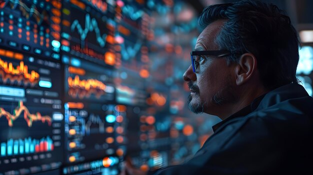 Premium Photo | Modern stock trader setting automated trading parameters using algorithms for ...