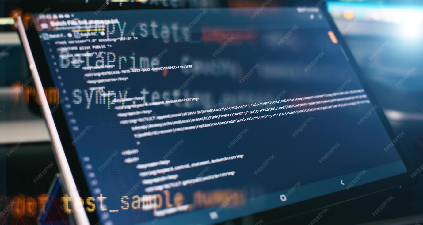 Premium Photo | Modern tech php syntax highlighted writing programming functions on laptop big ...