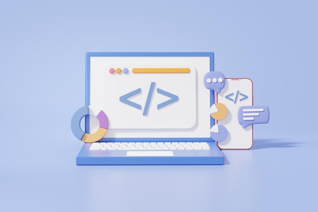 3d Illustration Coding Images - Free Download on Freepik