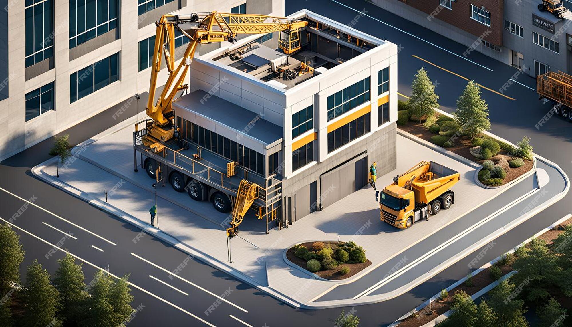 Premium Photo | Modular frame building isometric composition with ... Premium Photo | Modular frame building isometric composition with ...