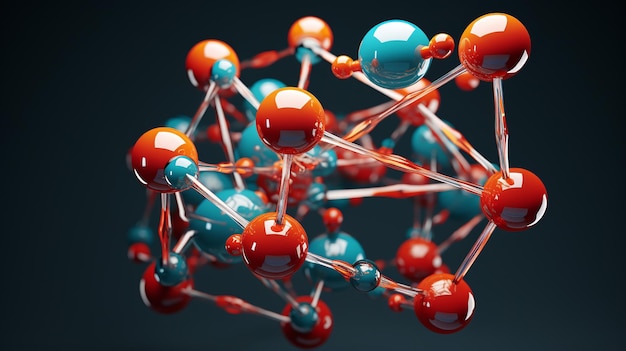 Molecular structure | Premium AI-generated image Molecular structure | Premium AI-generated image