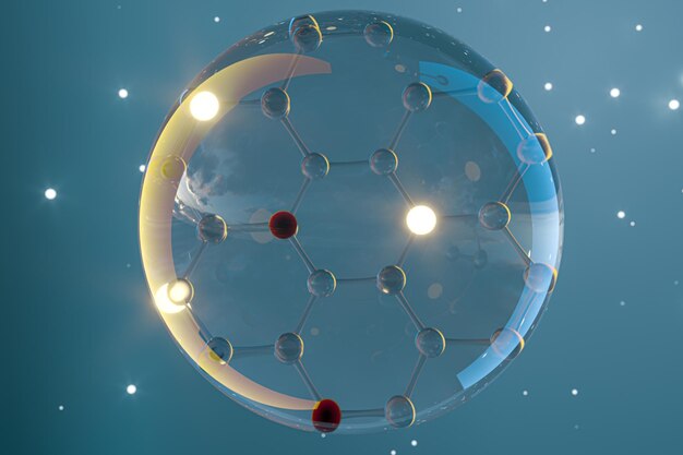 Premium Photo | Molecules and biology biological concept 3d rendering Premium Photo | Molecules and biology biological concept 3d rendering