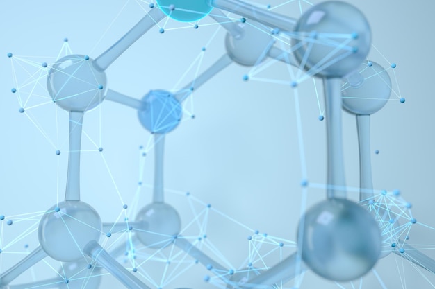 Premium Photo | Molecules and biology biological concept 3d rendering Premium Photo | Molecules and biology biological concept 3d rendering