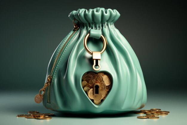 Premium Photo | Money bag with a keyhole suggesting that money holds ... Premium Photo | Money bag with a keyhole suggesting that money holds ...