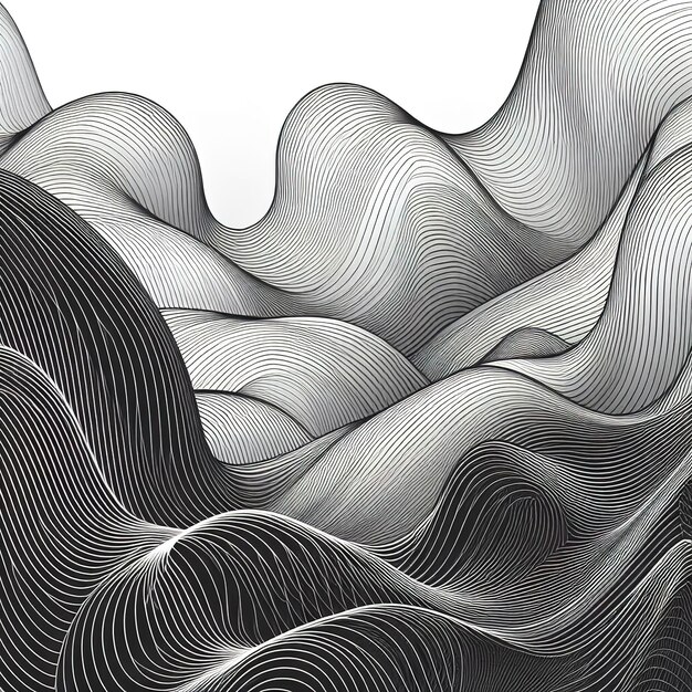 Premium Photo | Monochrome abstract contour line geometric pattern ... Premium Photo | Monochrome abstract contour line geometric pattern ...