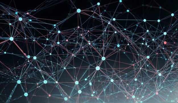 Motion Node Networking Connection Communication Abstract Background