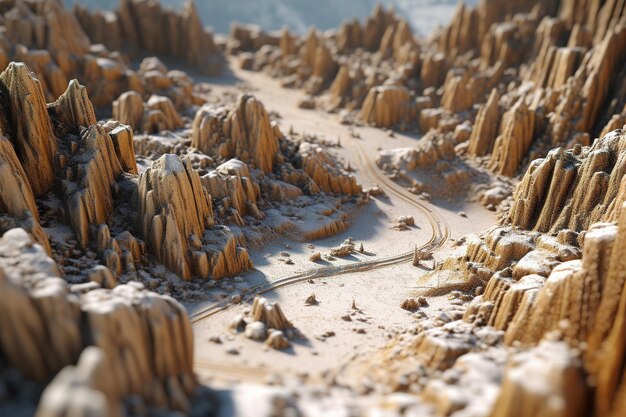 Premium AI Image | Mountainous terrain Generated by AI Premium AI Image | Mountainous terrain Generated by AI