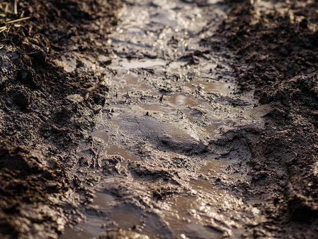 Muddy path texture background composition | Premium AI-generated image Muddy path texture background composition | Premium AI-generated image
